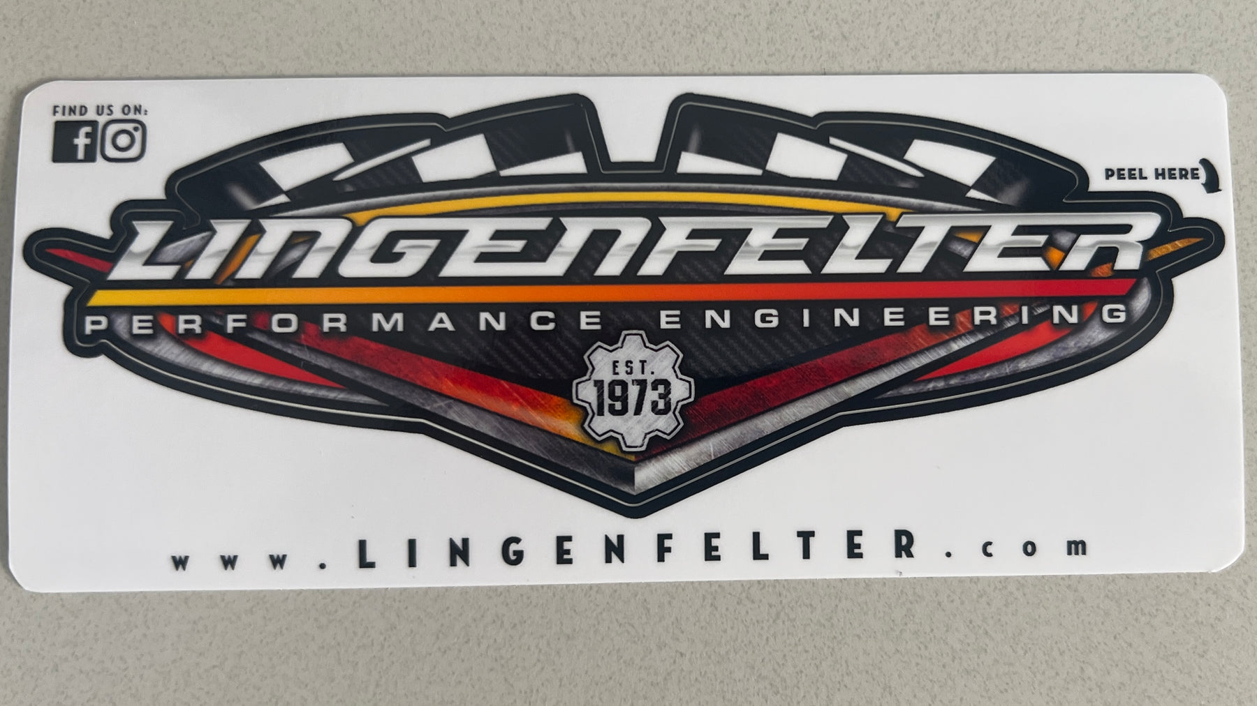 Lingenfelter Performance Engineering Decal - 6" x 2"