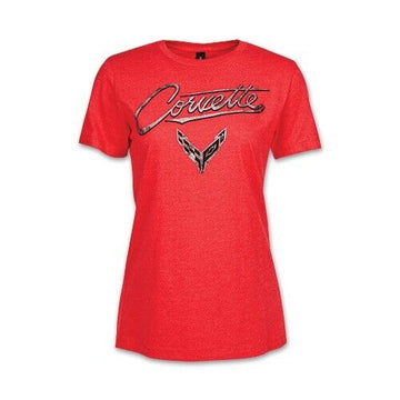 C8 Corvette Ladies Rhinestone T-Shirt - Team Lingenfelter